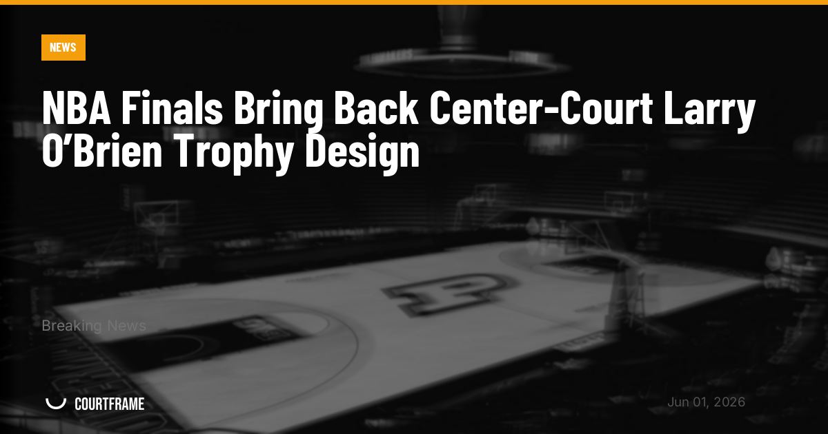 NBA Finals Revive Larry O’Brien Center-Court Logo | CourtFrame