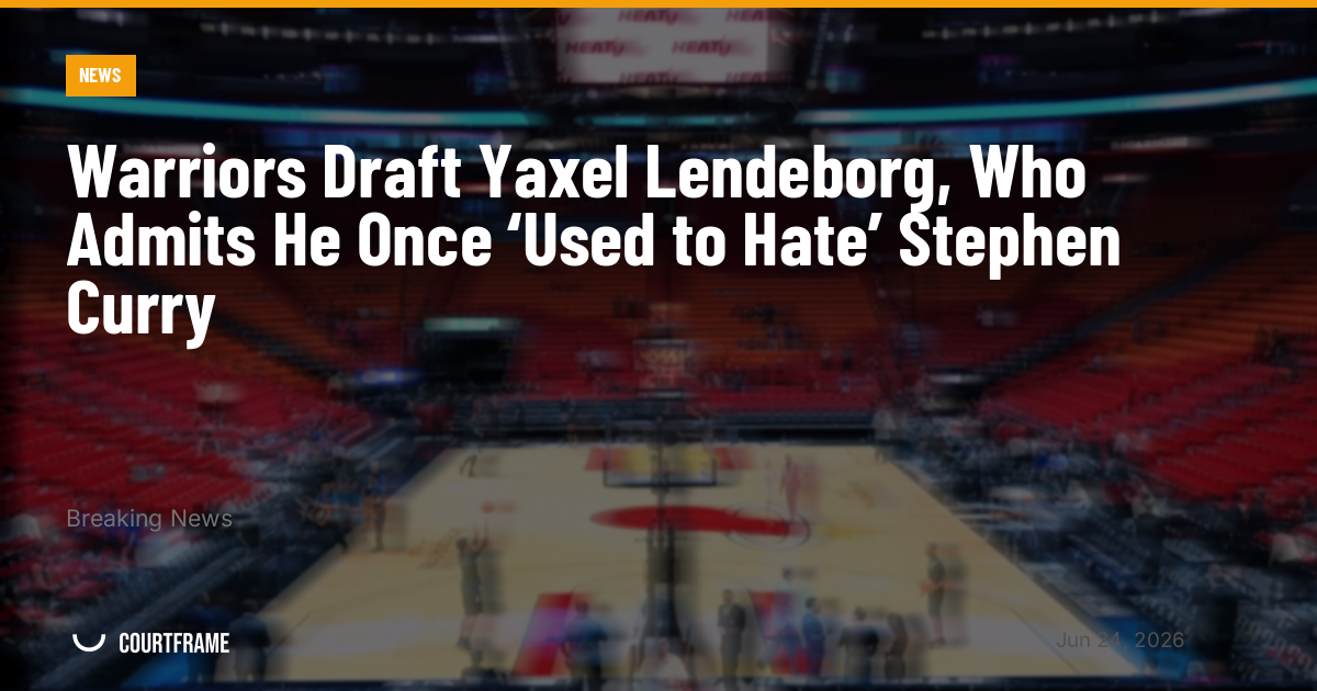 Warriors Draft Yaxel Lendeborg at No. 11 | CourtFrame